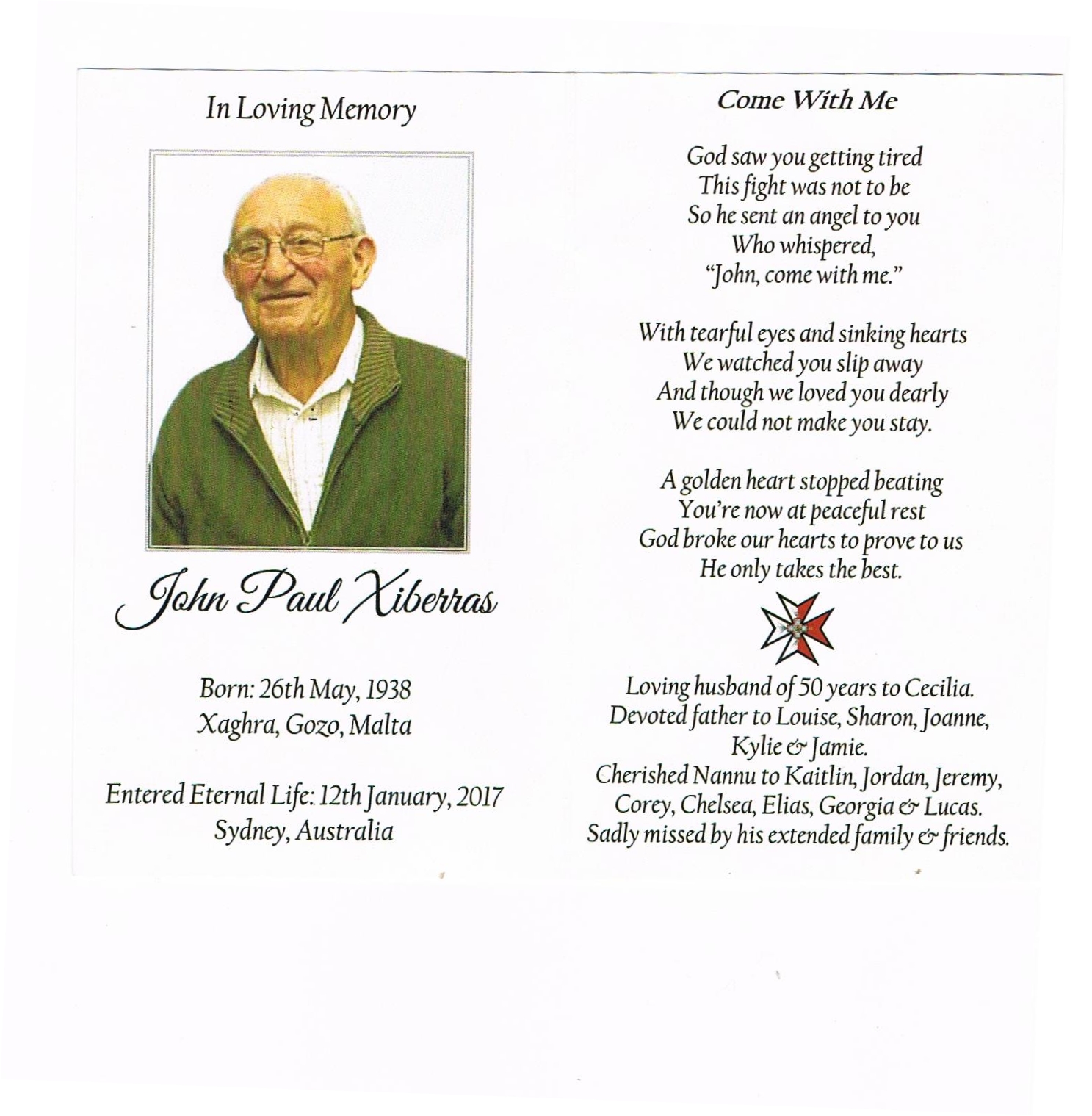 Obituaries – Xaghra Parish – Office Website